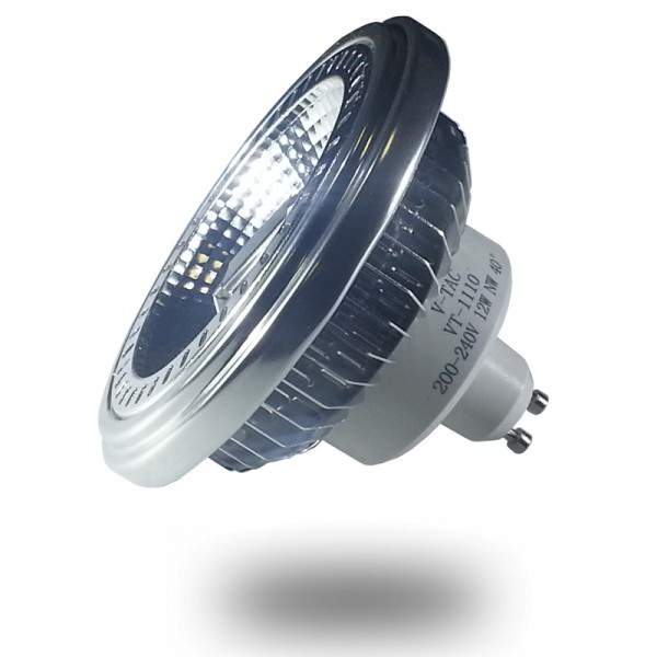 1A LED Profis - LED Spot Lampe - GU10, 12W, AR111, Sharp Chip, Warmweiß